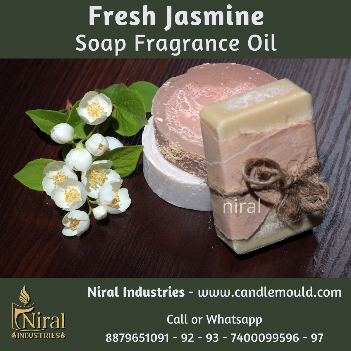 Niral's Fresh Jasmine Soap Fragrance Oil — Niral Industries