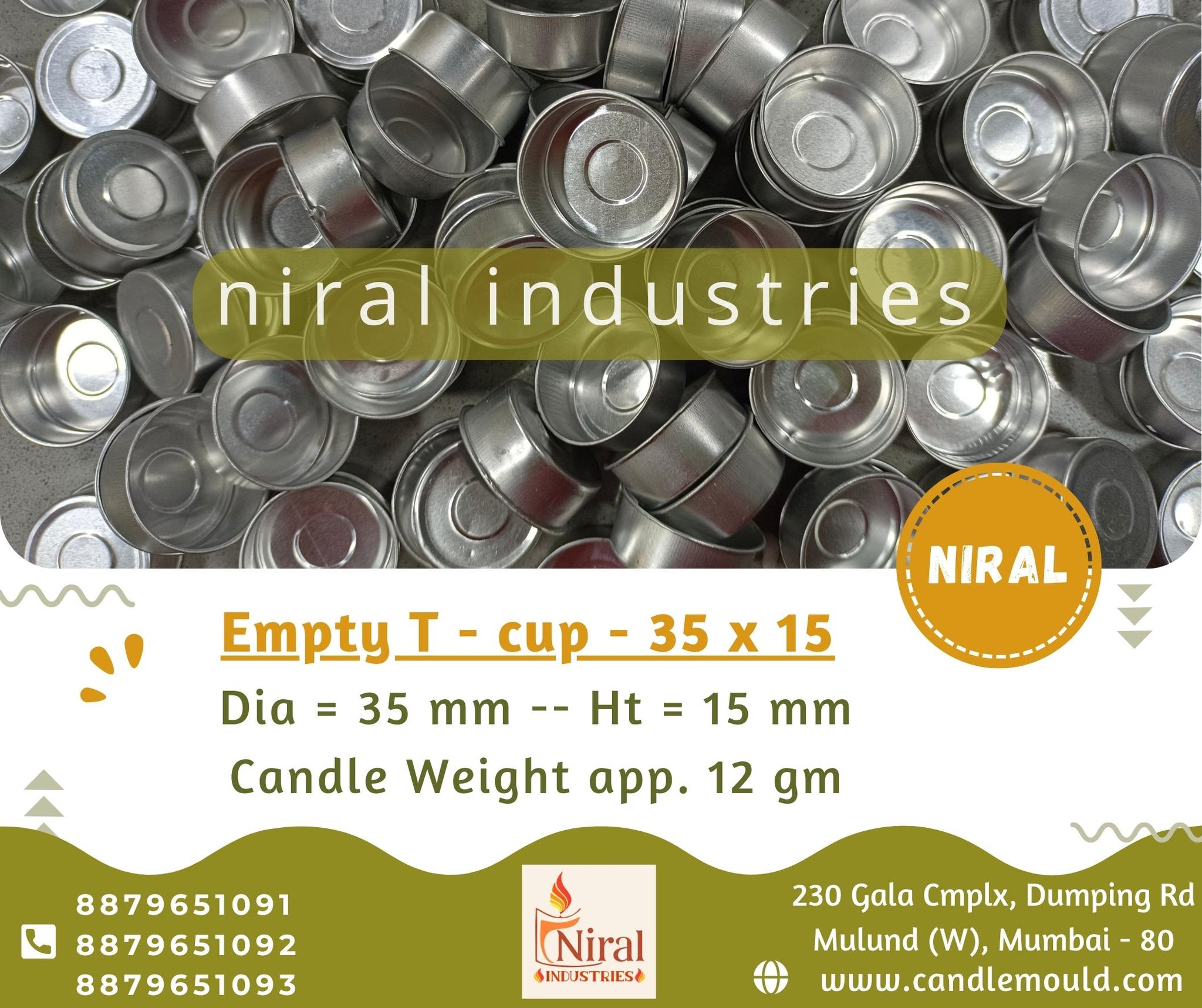 T-Cups — Niral Industries