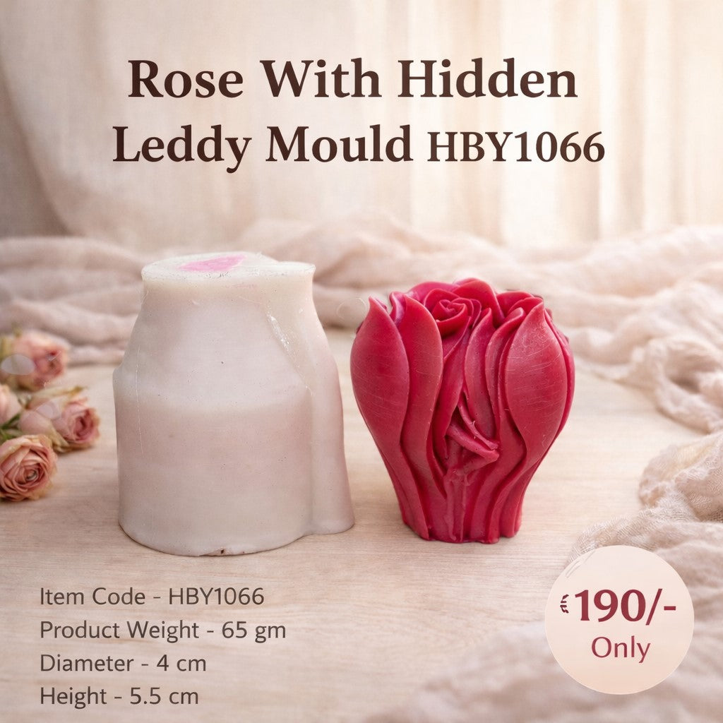Rose With Hidden Leddy Mould HBY1066 Niral Industries