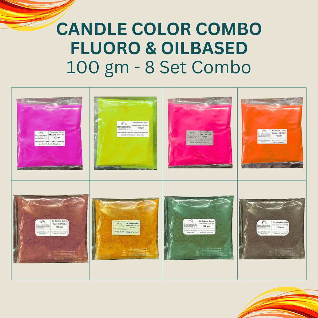 Candle Colour Combo - Fluorescent & Oil-Based — Niral Industries
